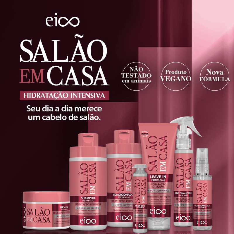Kit Eico Salão em Casa Hidratação Intensiva Shampoo 450ml ... Kit Eico Salão em Casa Hidratação Intensiva Shampoo 450ml ...